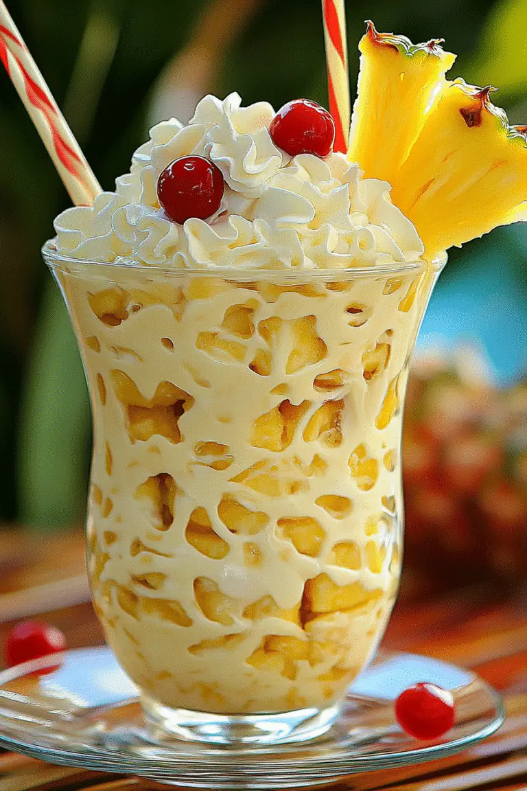 Hawaiian Pineapple Coconut Fluff Recipe – Easy No-Bake Dessert