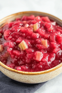 Stewed Rhubarb (3 Ingredients) | Easy Homemade Recipe