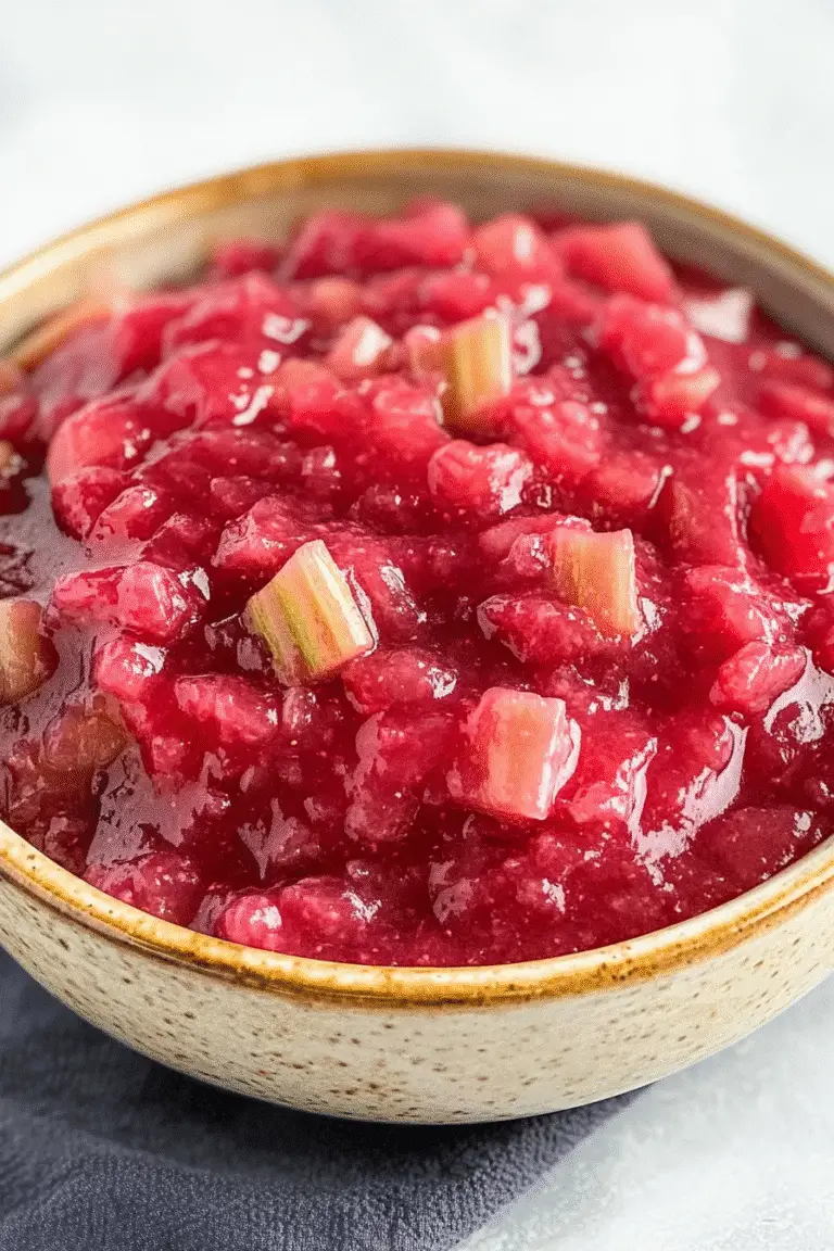 Stewed Rhubarb (3 Ingredients) | Easy Homemade Recipe