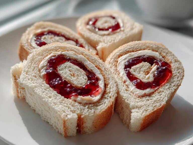 3-Ingredient Cream Cheese & Jam Pinwheel Sandwiches - Unbeatable ...