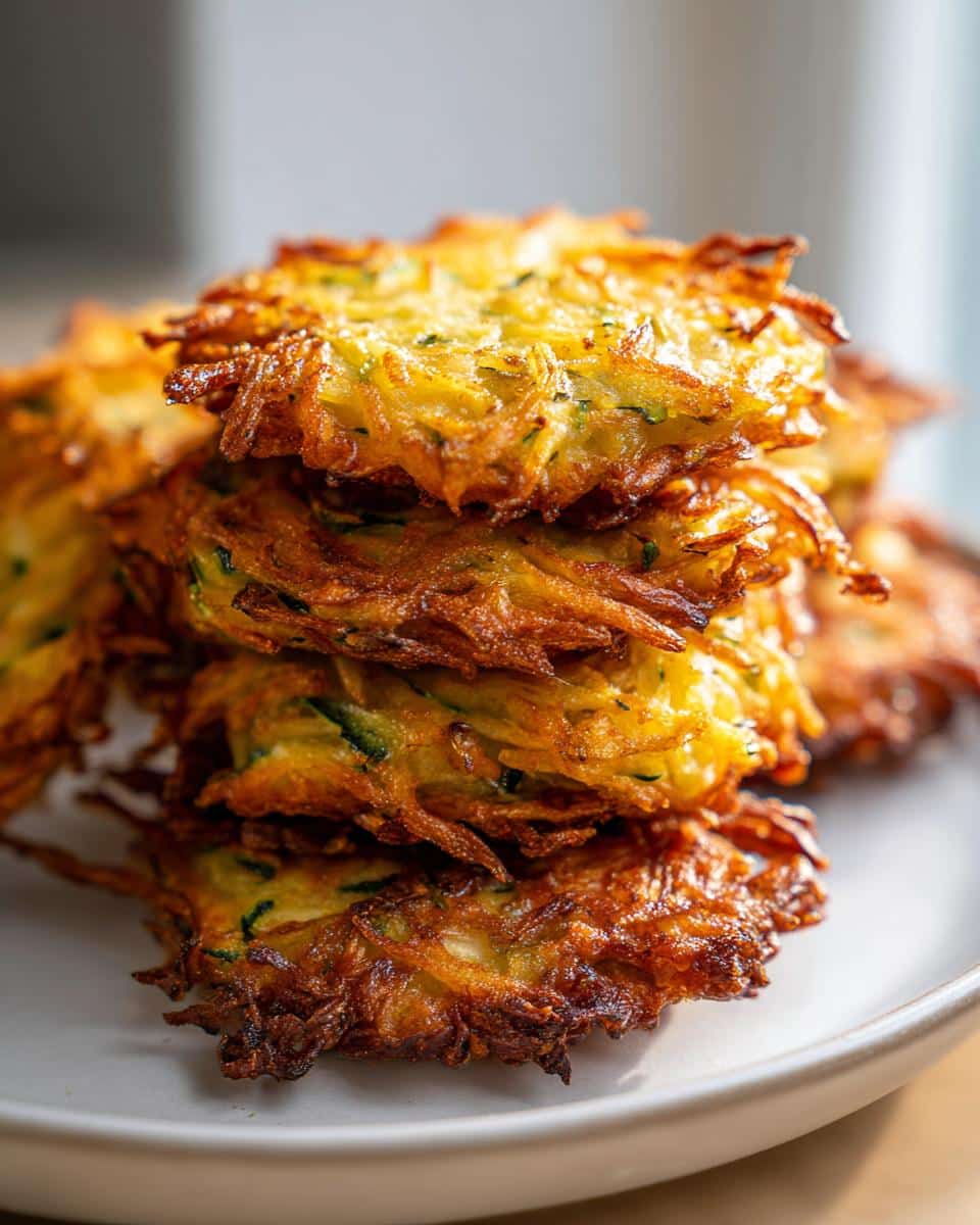 Crispy Zucchini Potato Latkes: 2 Golden Rules for Perfection - Hidden ...