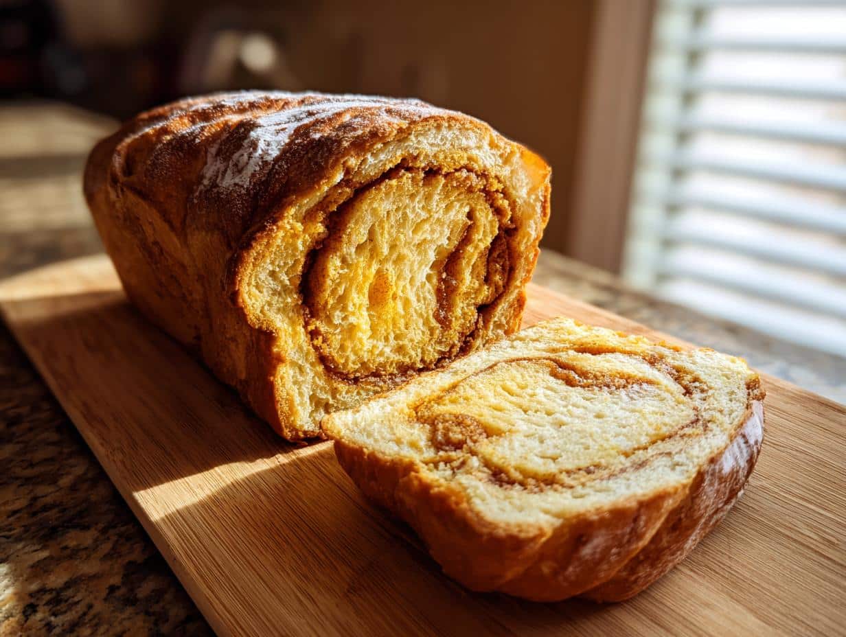 1 Perfectly Spiced Pumpkin Cinnamon Swirl Sourdough Bread Recipe ...