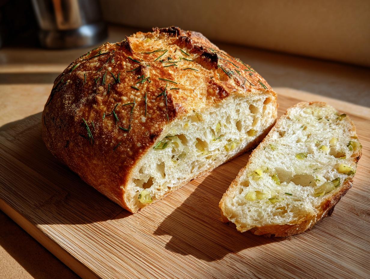 Flavorful Dill Pickle Sourdough Bread - A 5-Star Tangy Twist - Hidden ...