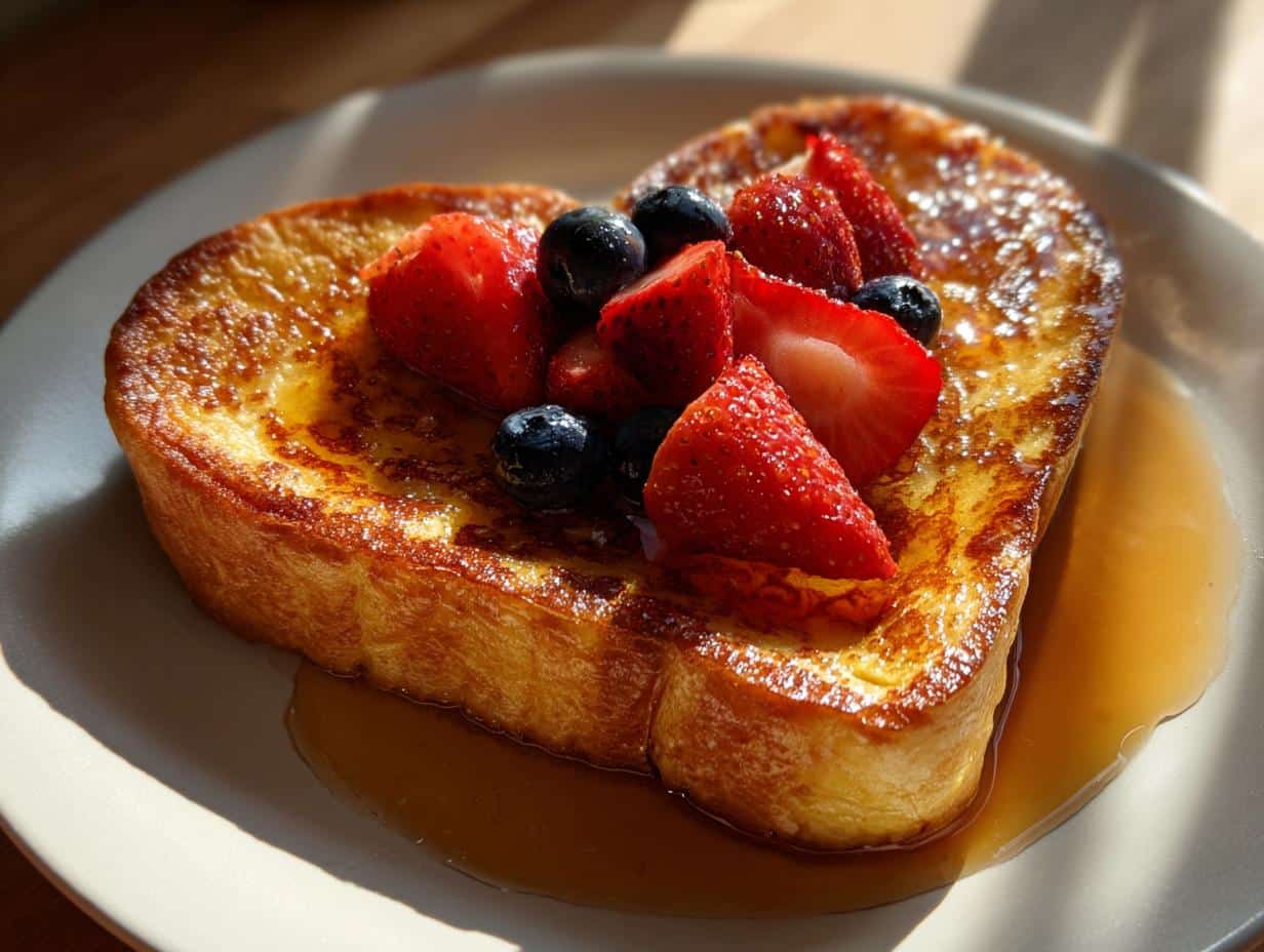 Irresistible Galentine's Heart-Shaped French Toast in 20 Minutes ...