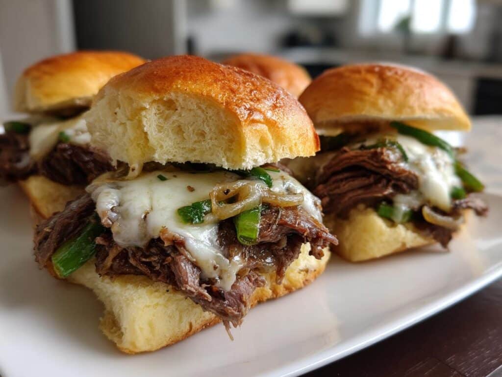 Irresistible Super Bowl Philly Cheesesteak Sliders in 30 Minutes ...