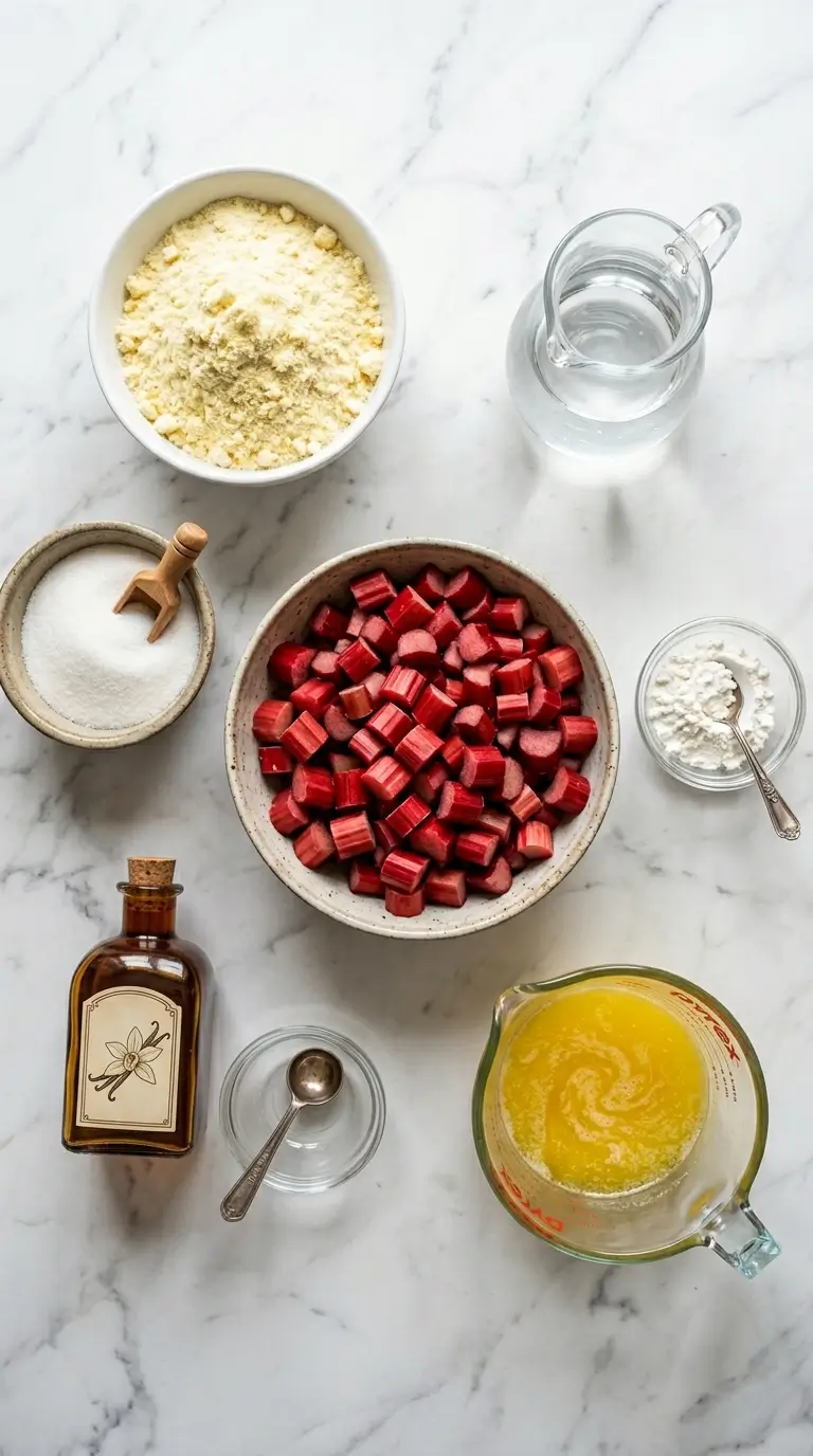 Rhubarb Dump Cake - Hidden Recipes