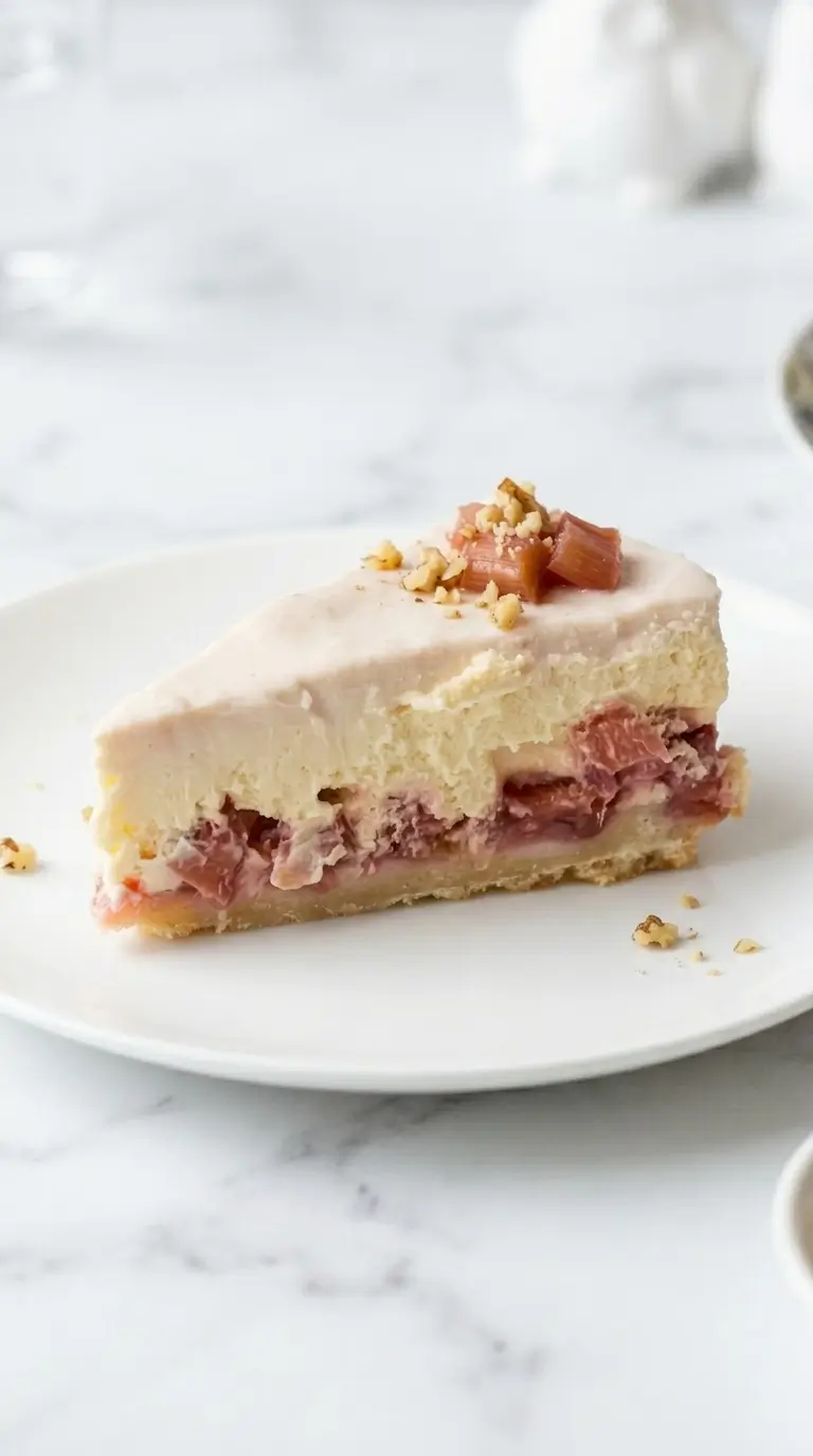 Rhubarb Cheesecake - Hidden Recipes