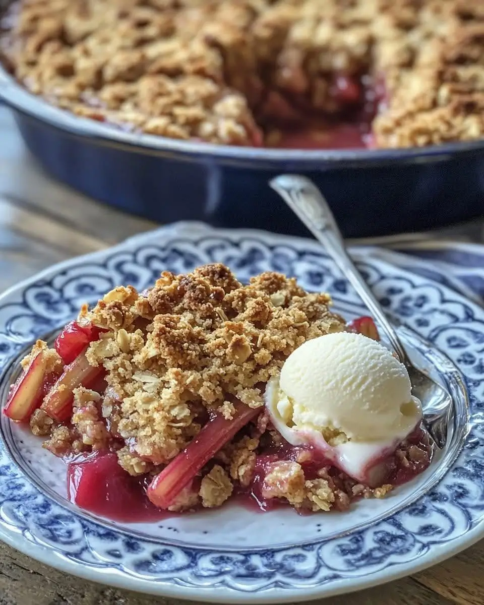 Rhubarb Crunch - Hidden Recipes