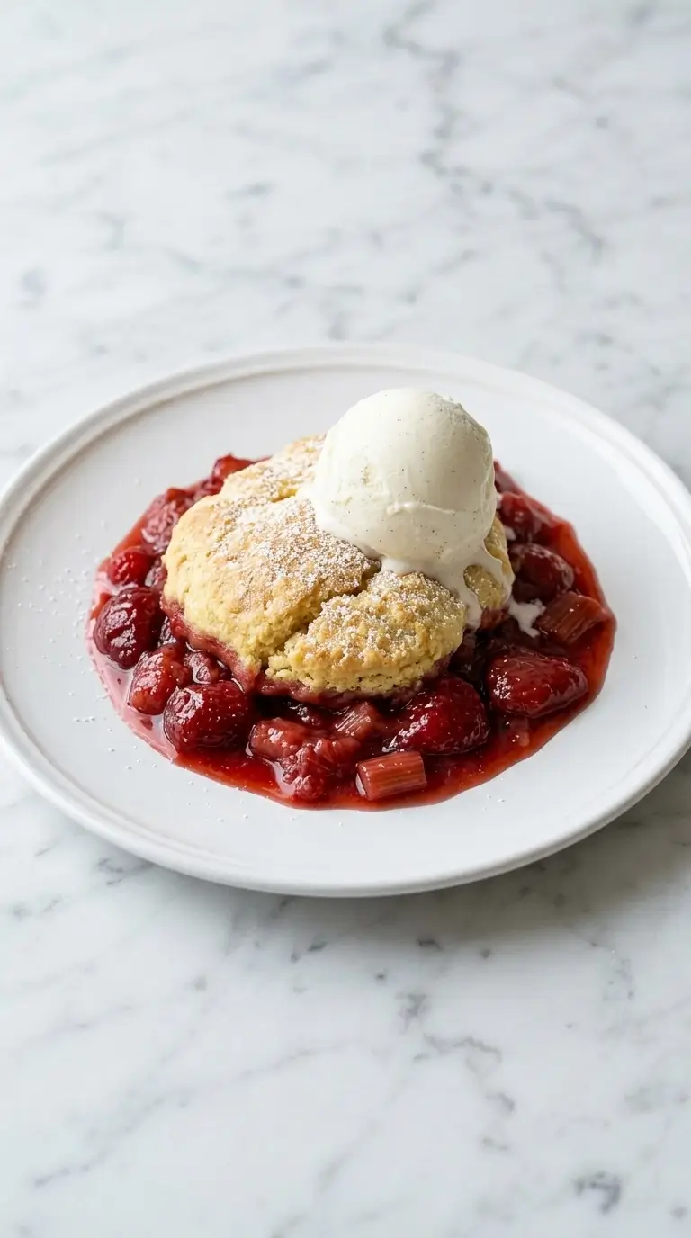 Strawberry Rhubarb Slump - Hidden Recipes