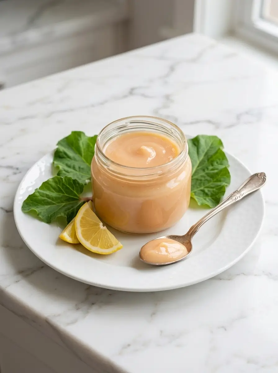 Lemon Rhubarb Curd - Hidden Recipes