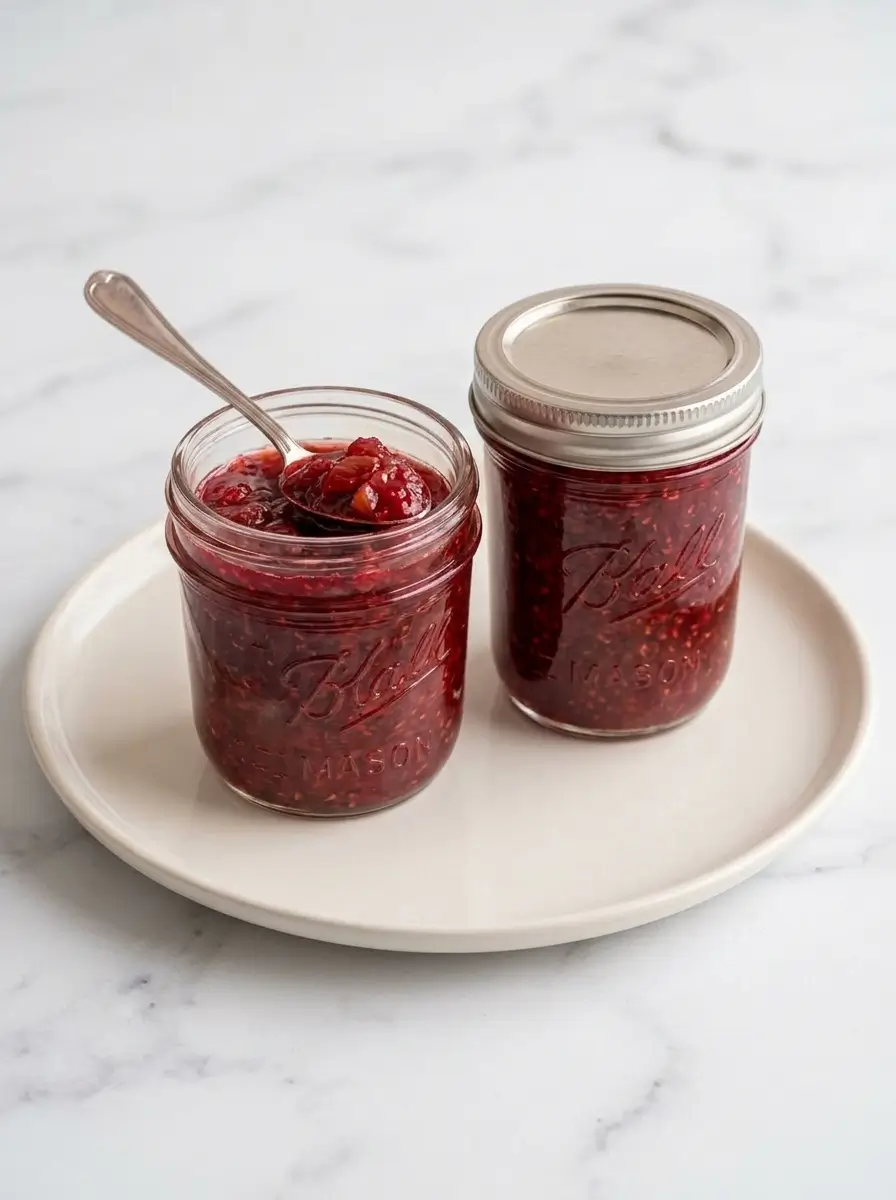 Rhubarb and Raspberry Jam - Hidden Recipes