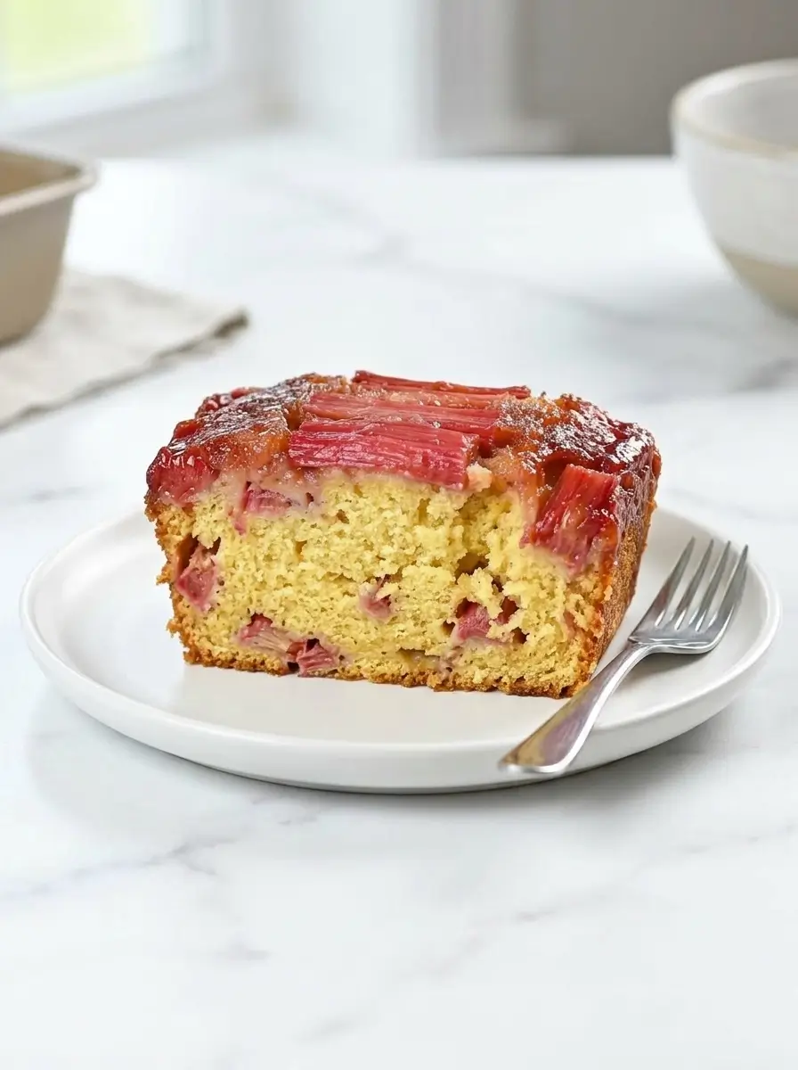 Upside-Down Rhubarb Bread - Hidden Recipes
